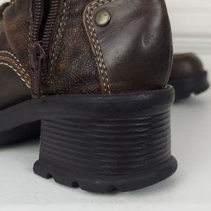 Mudd | Shoes | Mudd Chunky Heel Combat Boots Side Zip Ankle Sz Vintage ...